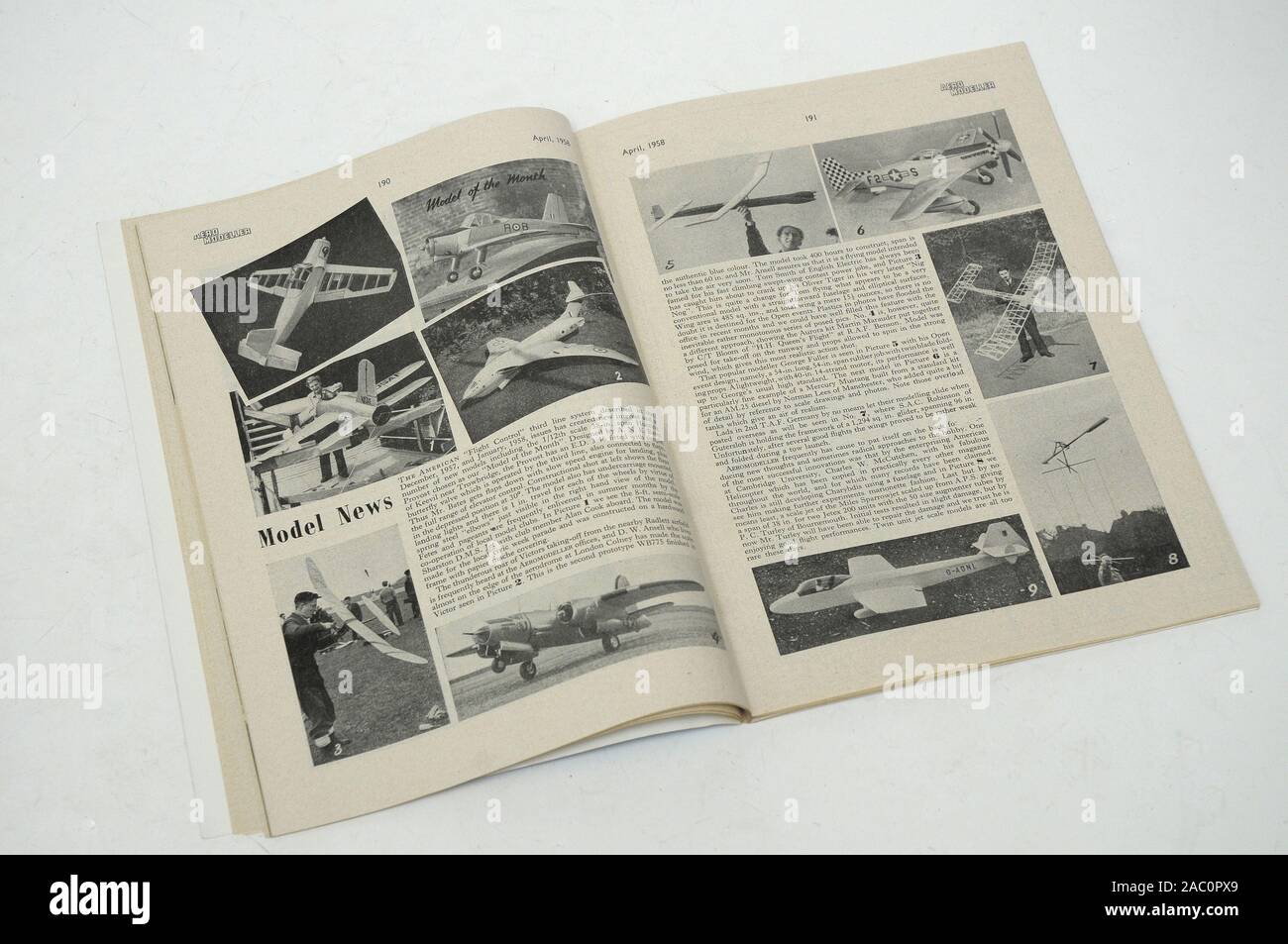 object, vintage air modeling magazine Stock Photo - Alamy