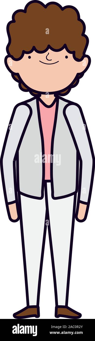 wedding groom man cartoon character in suit vector illustration Stock ...