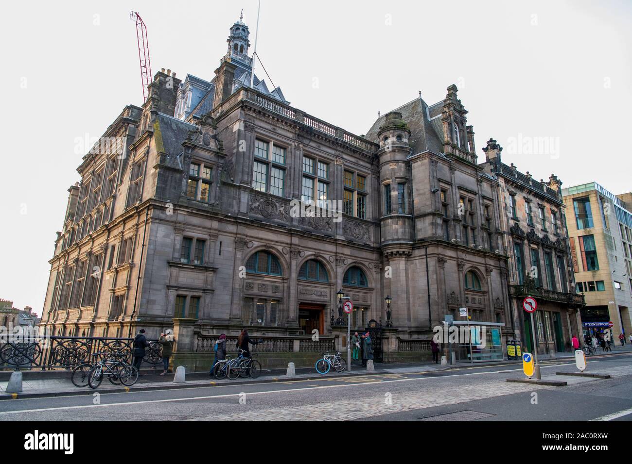 Central Library, George IV bridge, Edinburgh, GV Stock Photo - Alamy