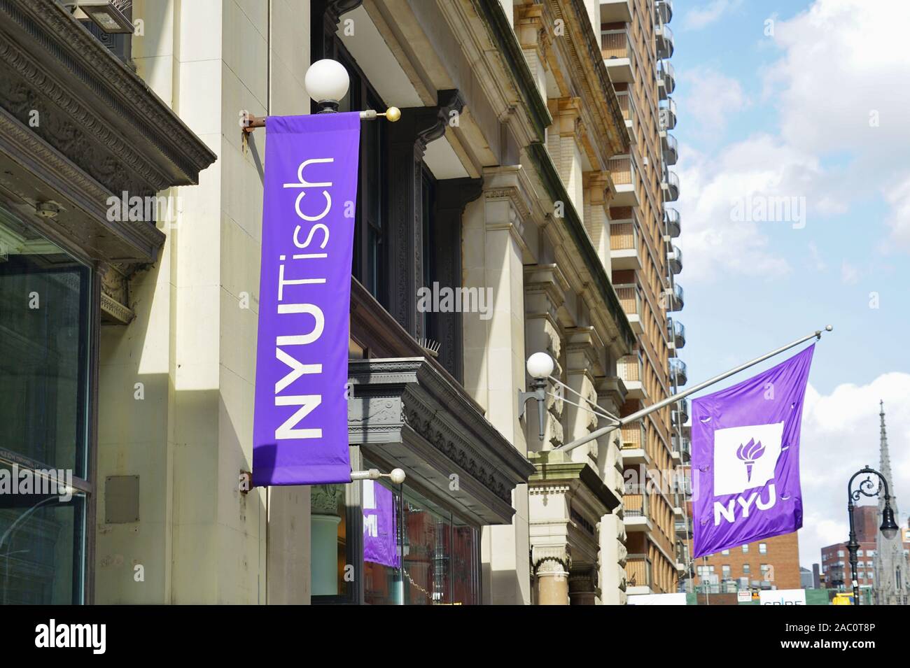 New york university flag hi-res stock photography and images - Alamy