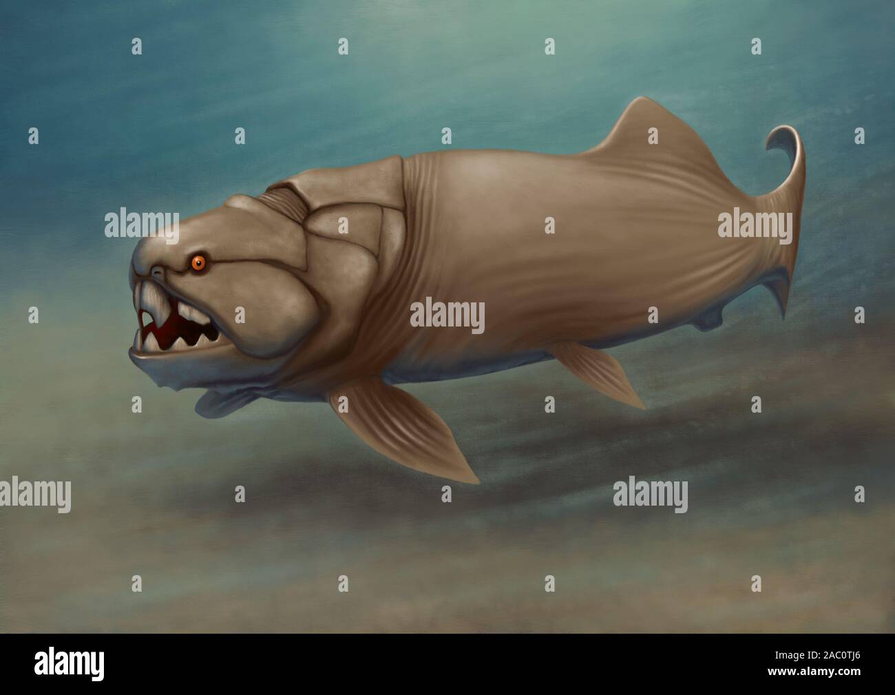 evil fish is hungry, digital painting Stock Photo - Alamy