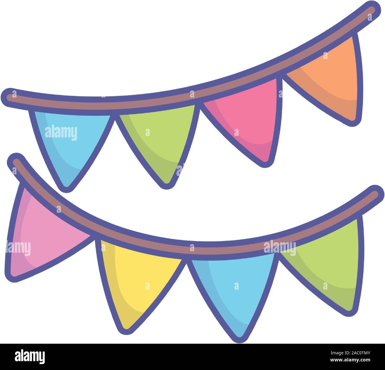 Baby shower bunting Stock Vector Images - Alamy