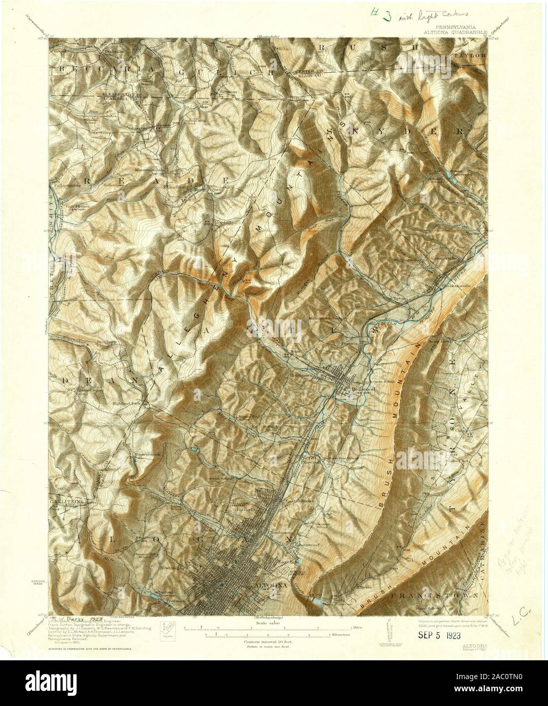 Altoona map hi-res stock photography and images - Alamy