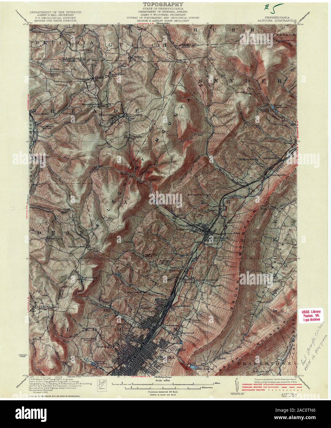 Altoona pennsylvania map hi-res stock photography and images - Alamy