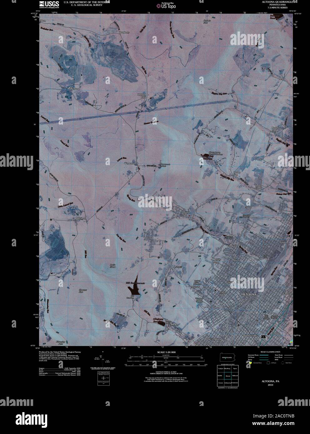 Altoona pennsylvania map hi-res stock photography and images - Alamy