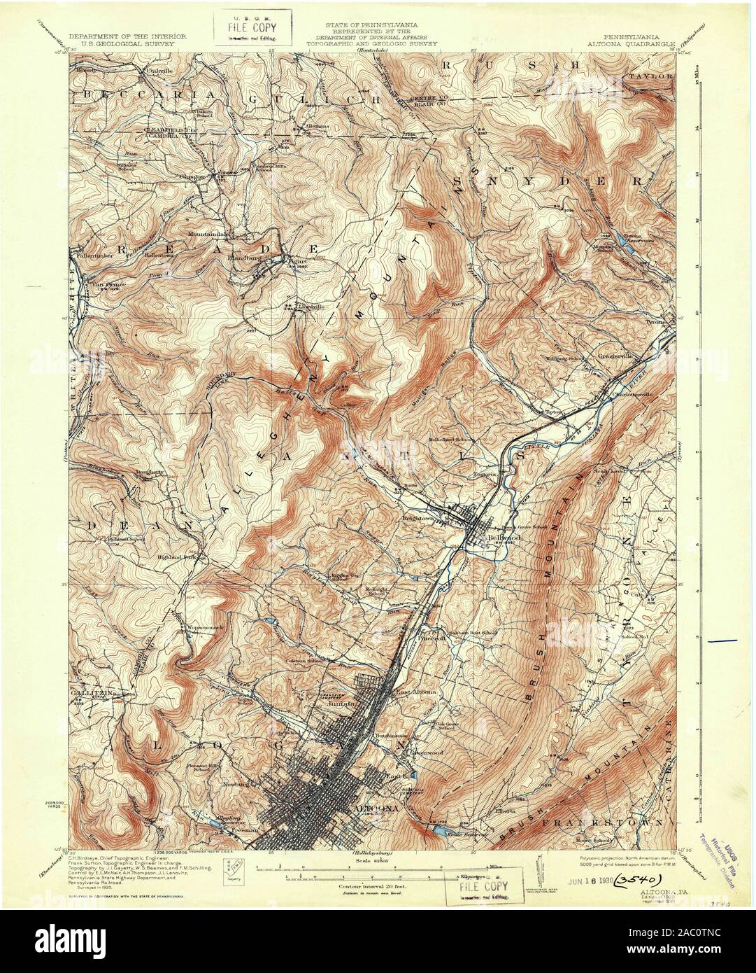 Altoona map hi-res stock photography and images - Alamy