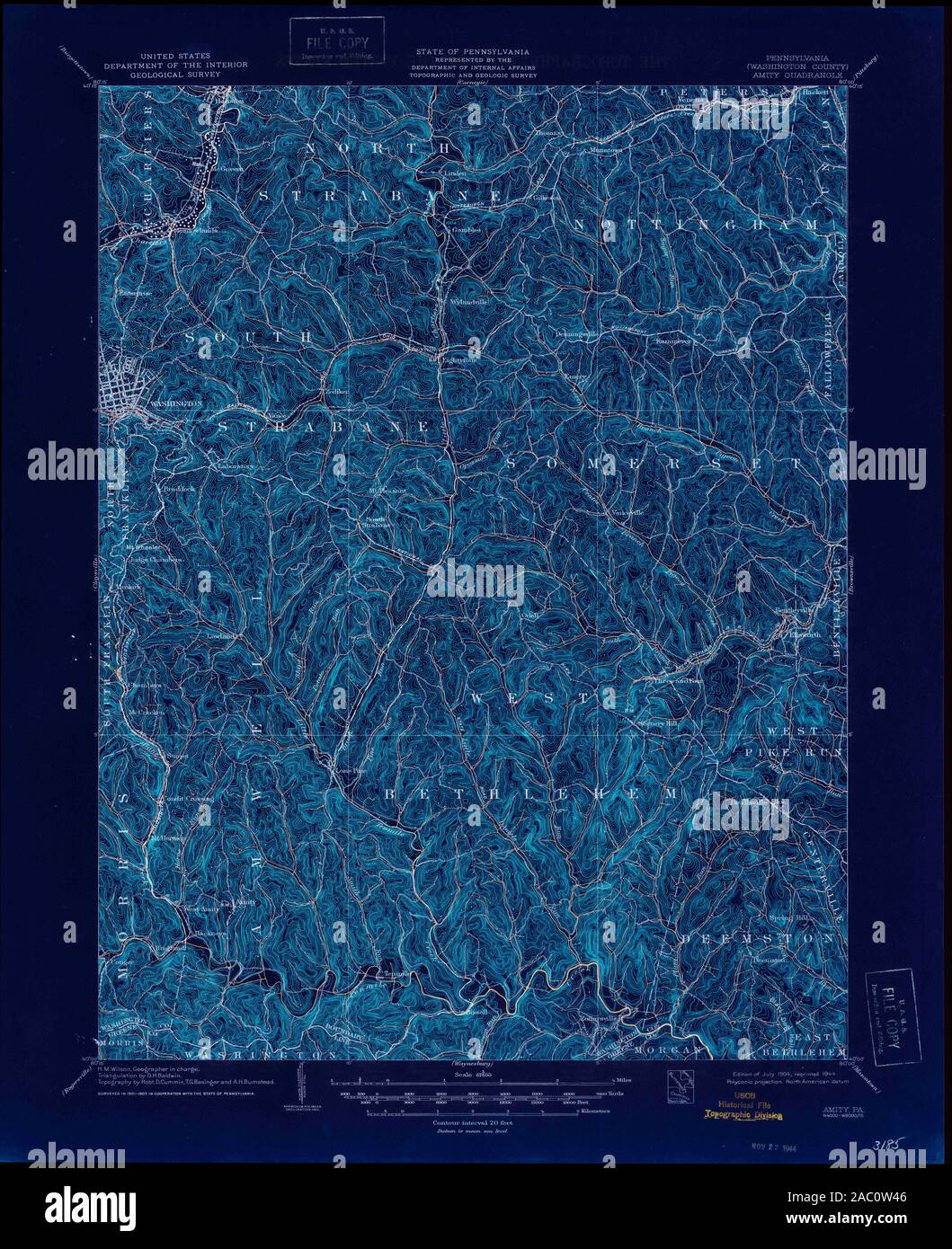 Amity pennsylvania map hi-res stock photography and images - Alamy