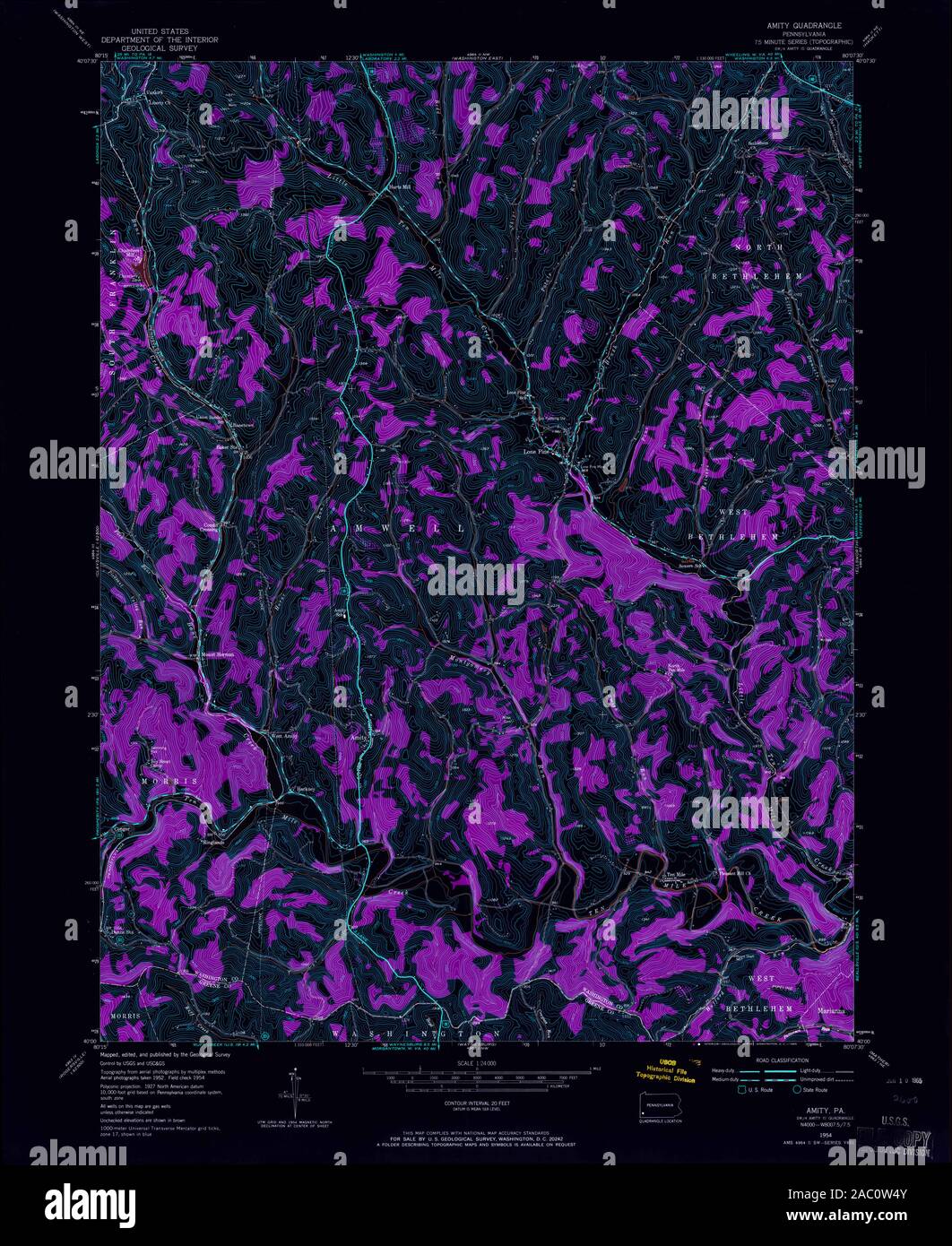 Amity pennsylvania map hi-res stock photography and images - Alamy