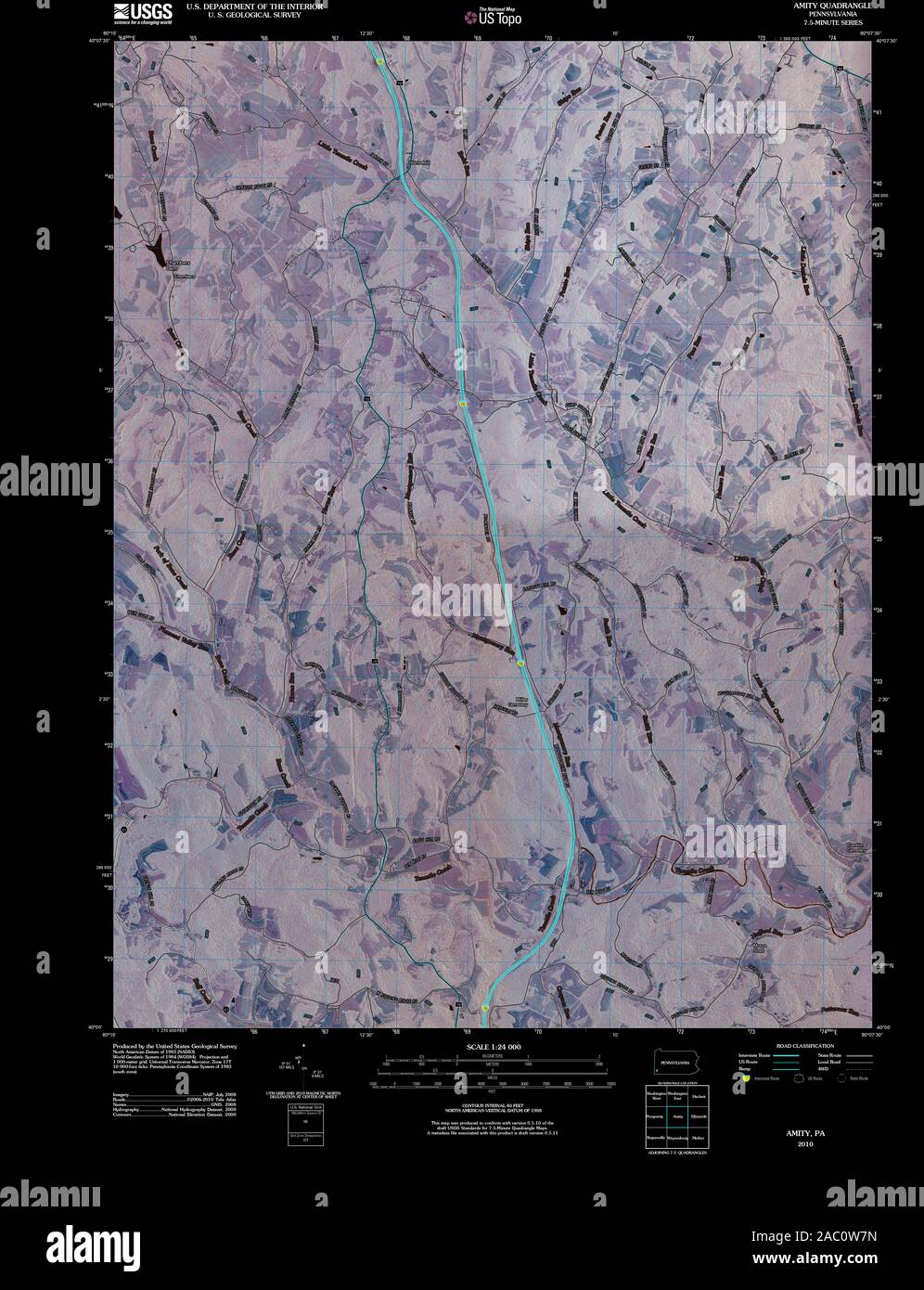 Amity pennsylvania map hi-res stock photography and images - Alamy