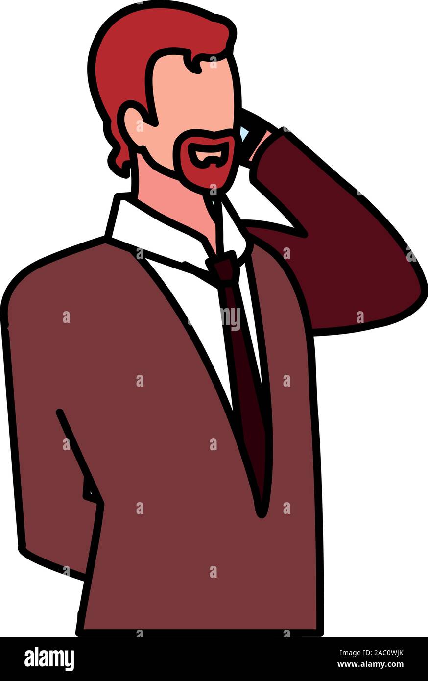 businessman faceless on white background vector illustration design ...