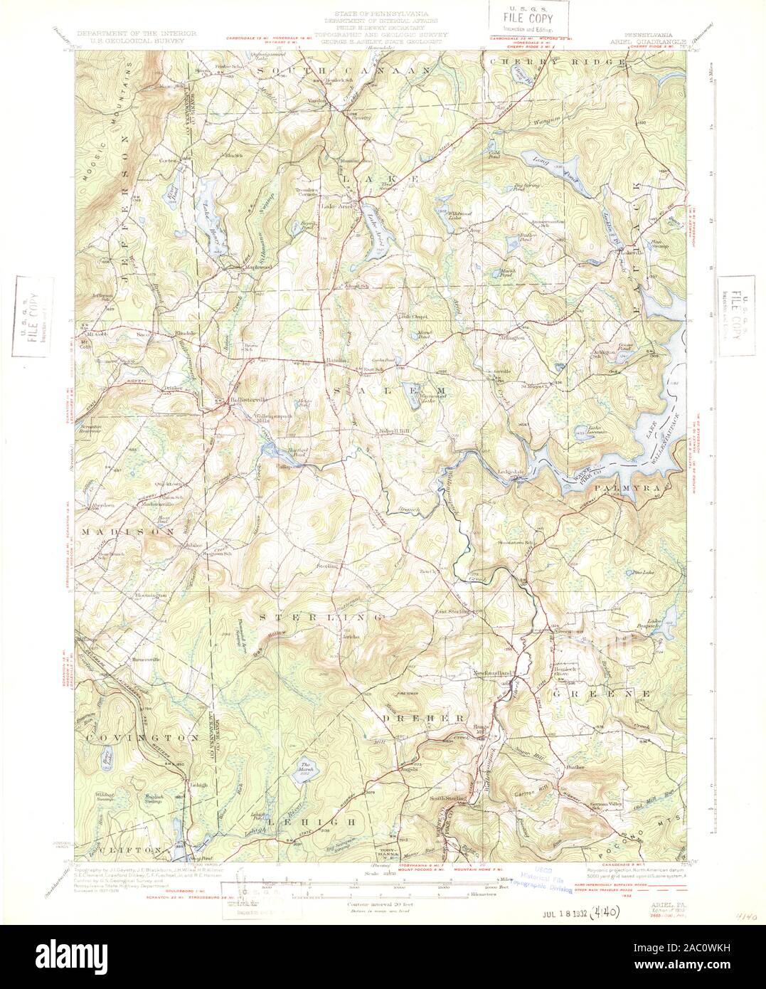 Ariel maps hi-res stock photography and images - Alamy