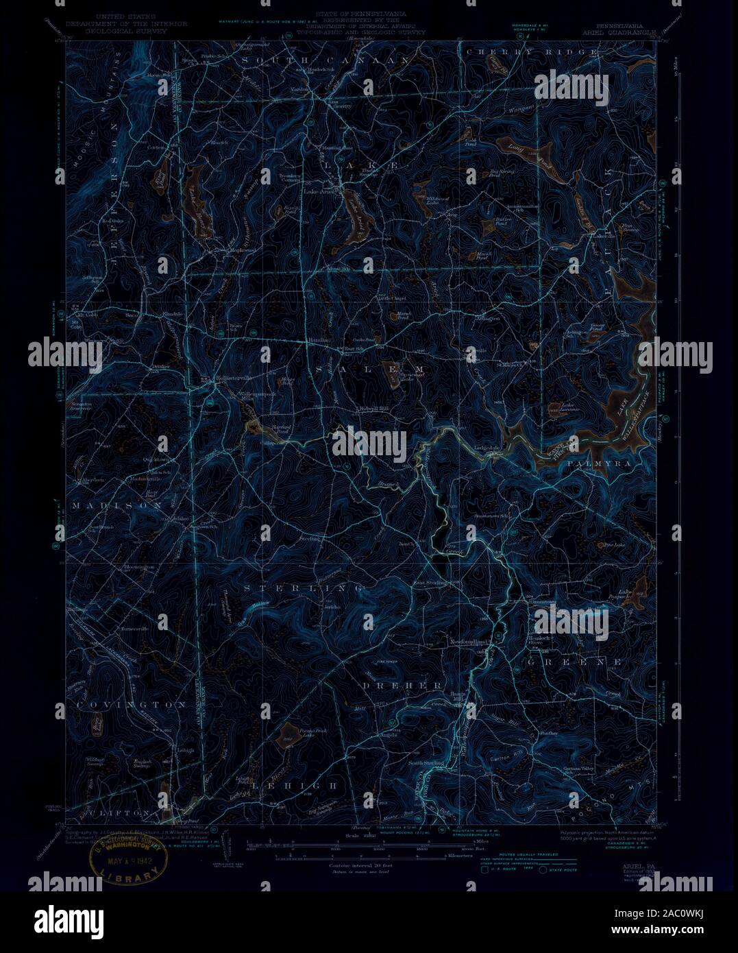 Ariel maps hi-res stock photography and images - Alamy