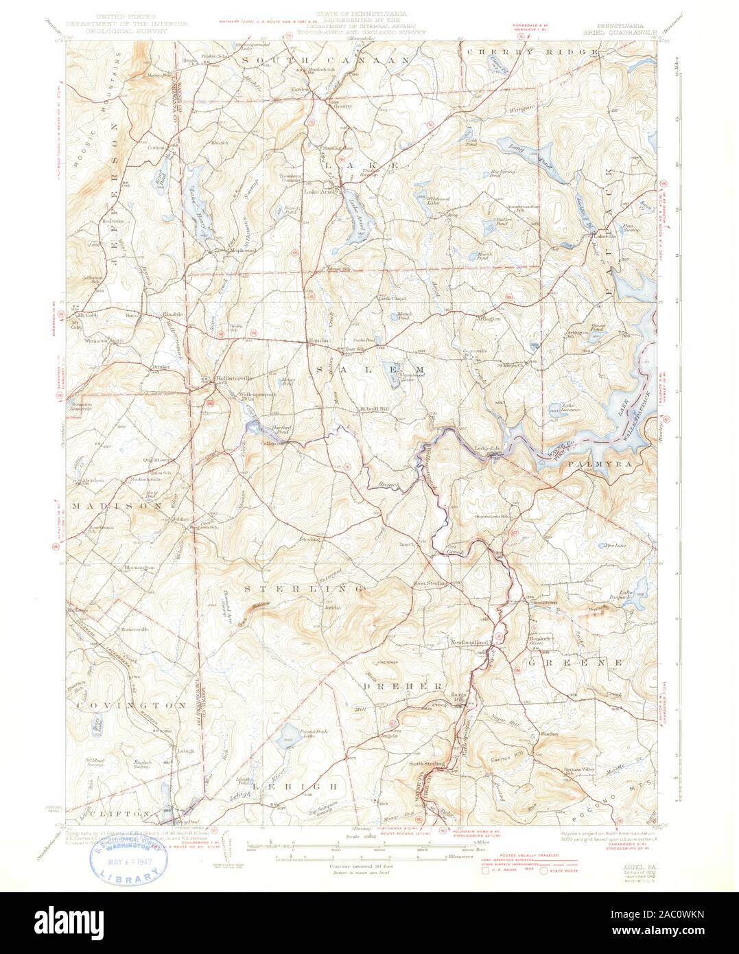 Ariel maps hi-res stock photography and images - Alamy