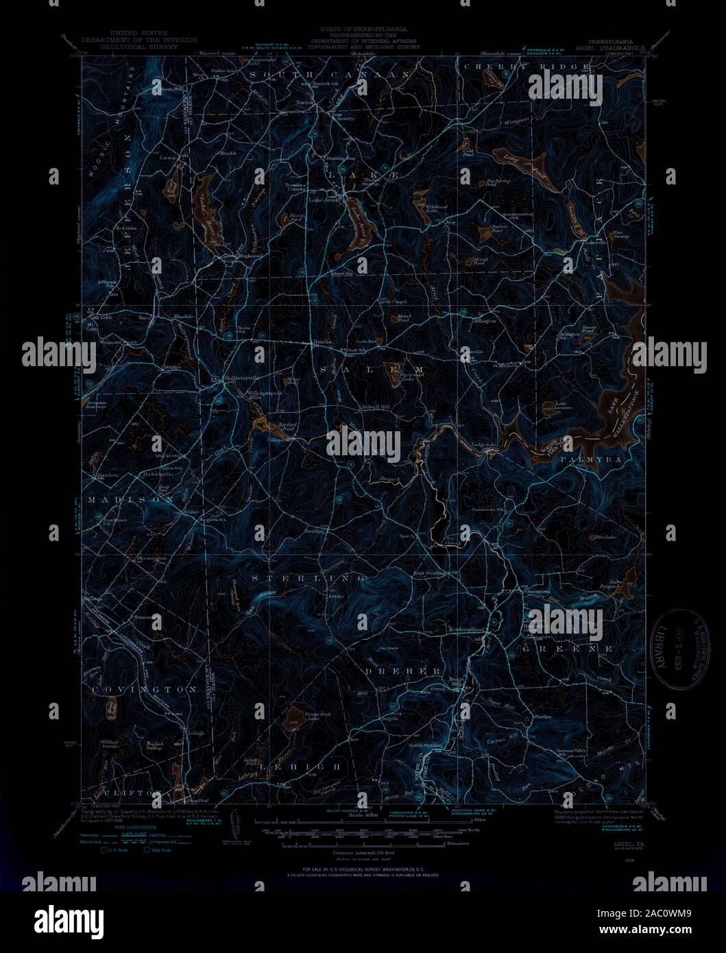 Ariel maps hi-res stock photography and images - Alamy