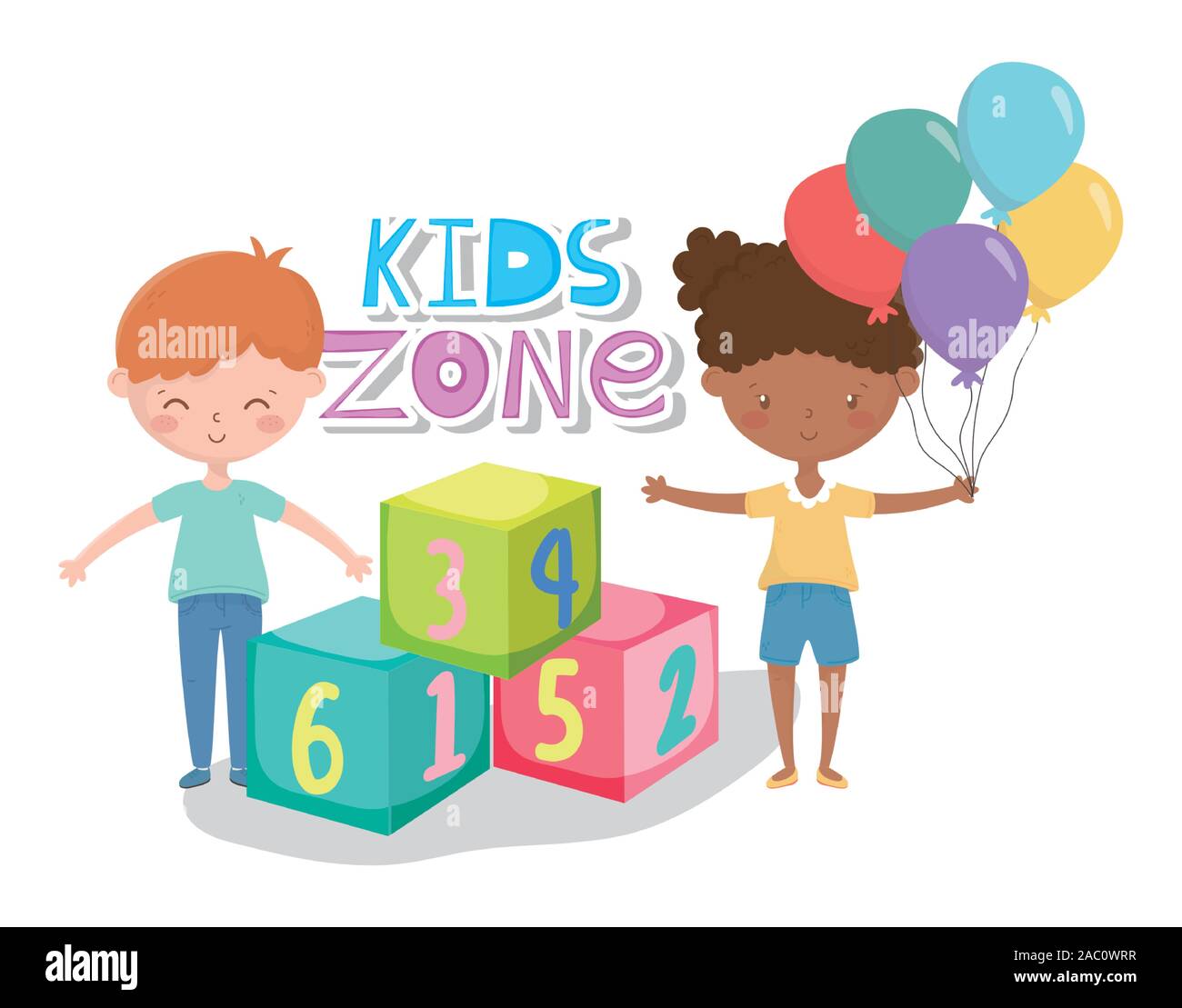 Kids blocks letters Stock Vector Images - Alamy