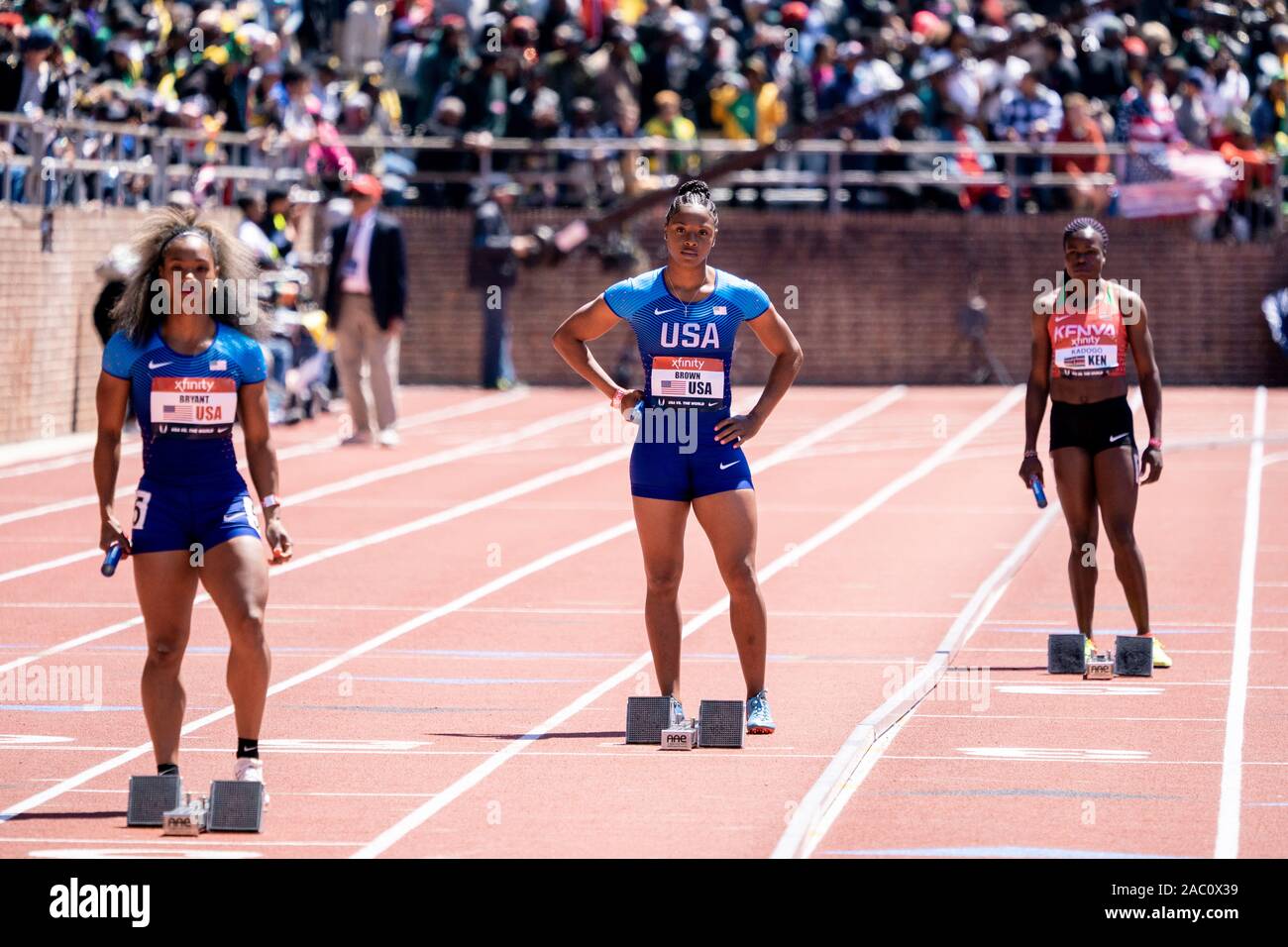 Black african american woman starting line hi-res stock photography and ...
