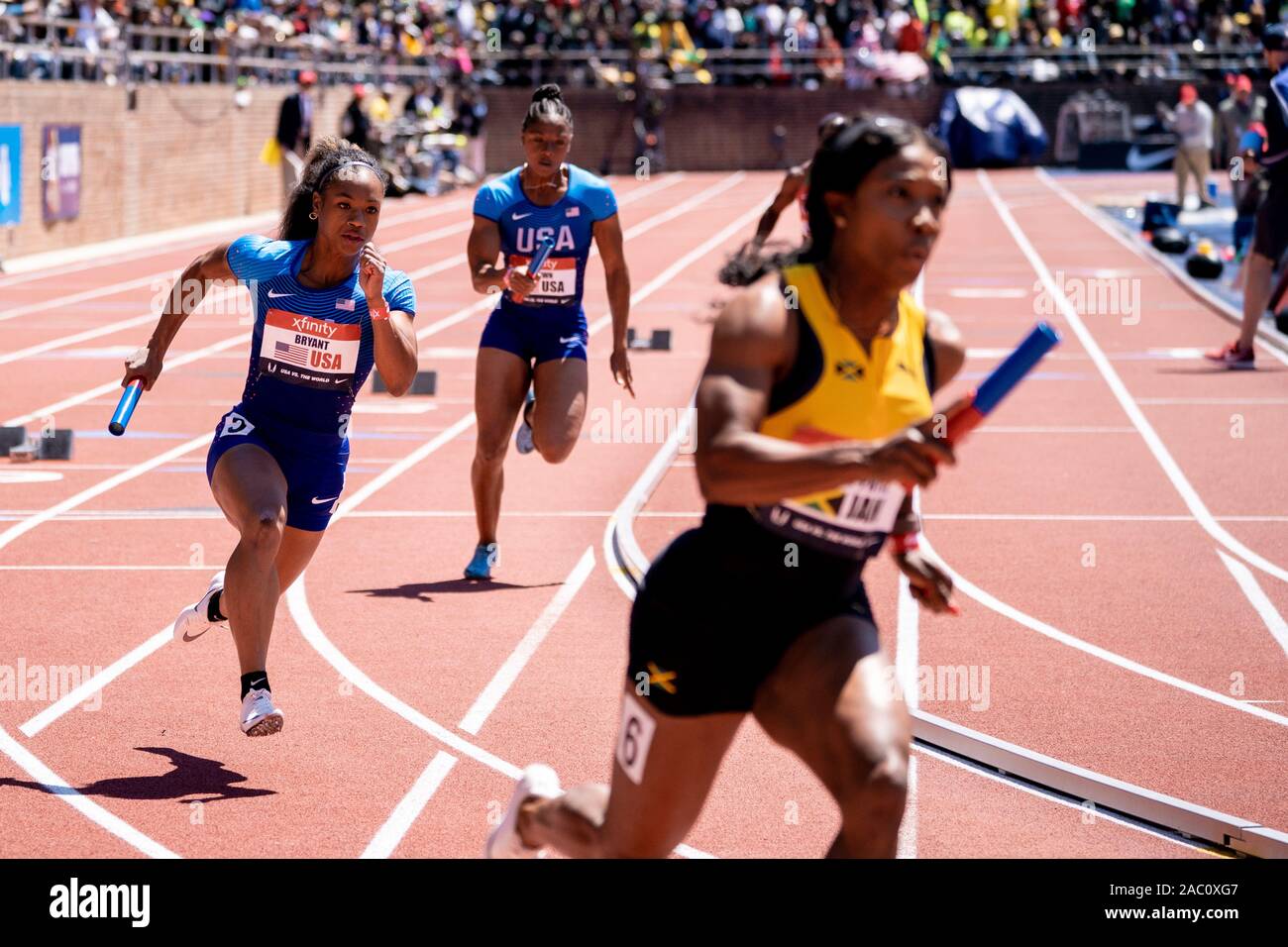 Dezerea Bryant and Aaliyah Brown (USA) competing USA vs the World Women ...