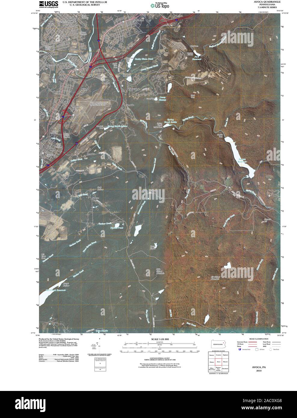 Pennsylvania geological map Cut Out Stock Images & Pictures - Alamy