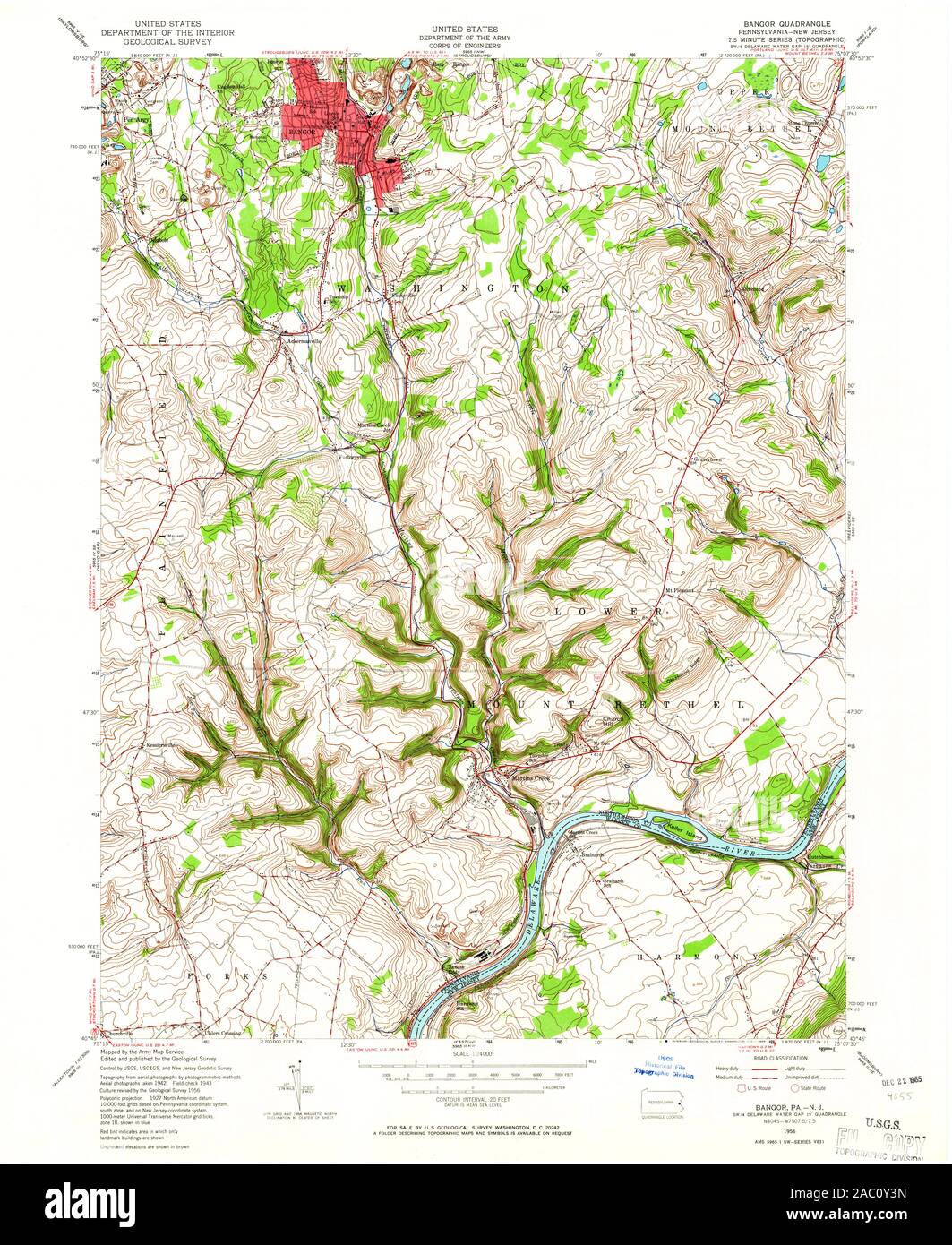 Bangor map Cut Out Stock Images & Pictures - Alamy