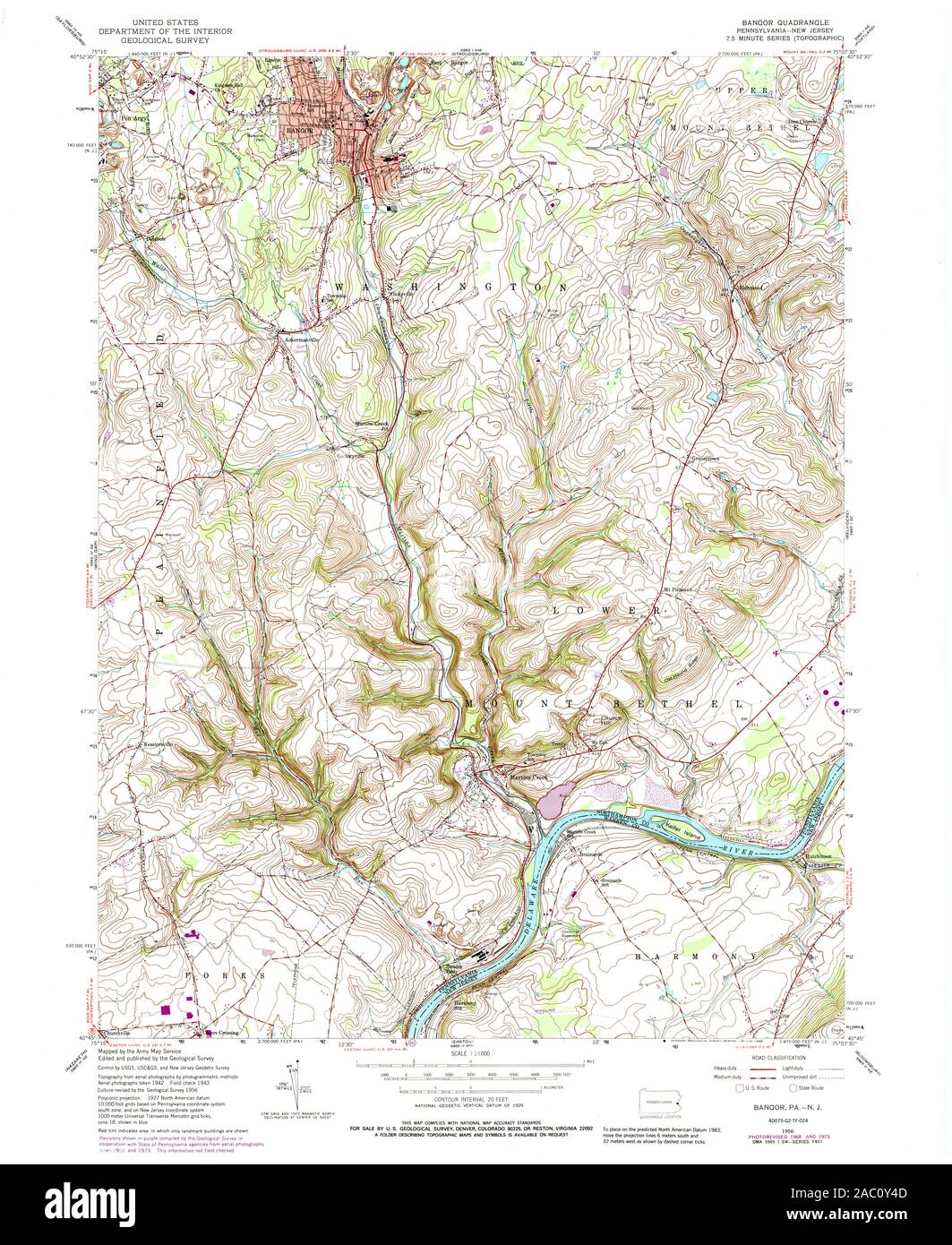 Bangor map Cut Out Stock Images & Pictures - Alamy