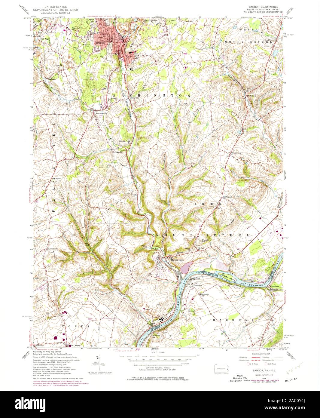 Bangor map Cut Out Stock Images & Pictures - Alamy