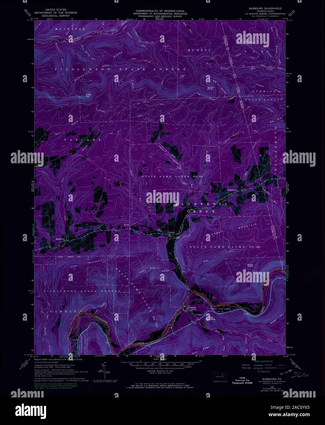 Barbours pennsylvania map hi-res stock photography and images - Alamy