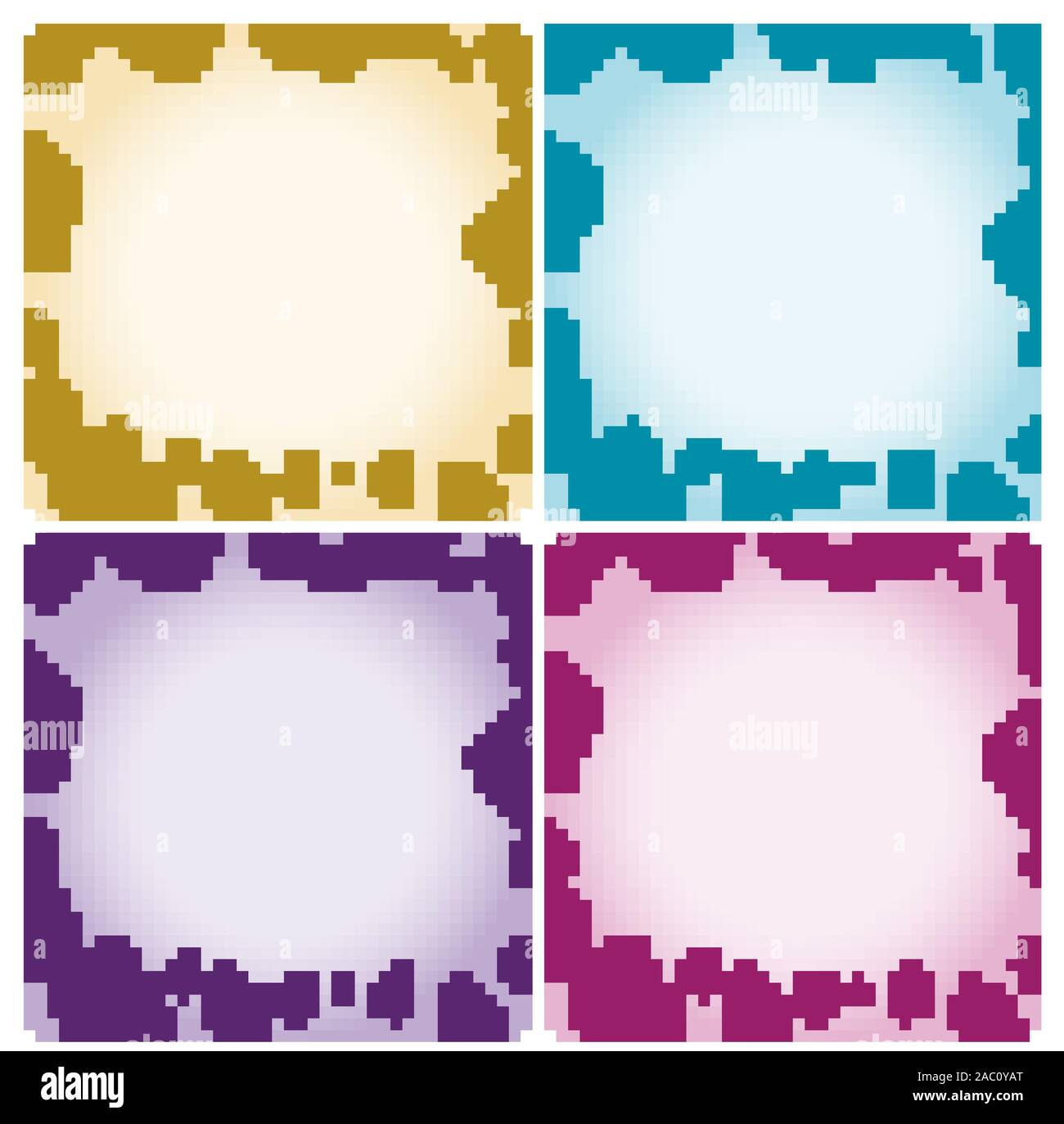 Four frame designs in many colors illustration Stock Vector Image & Art ...