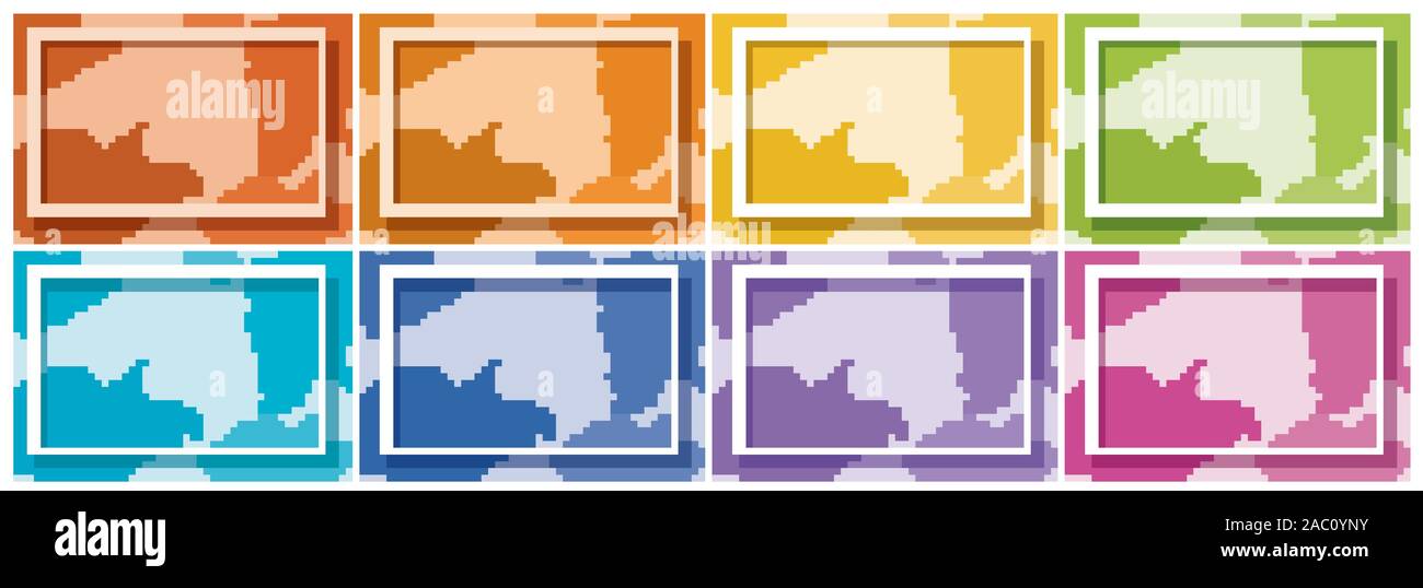 Background templates in many colors illustration Stock Vector Image ...