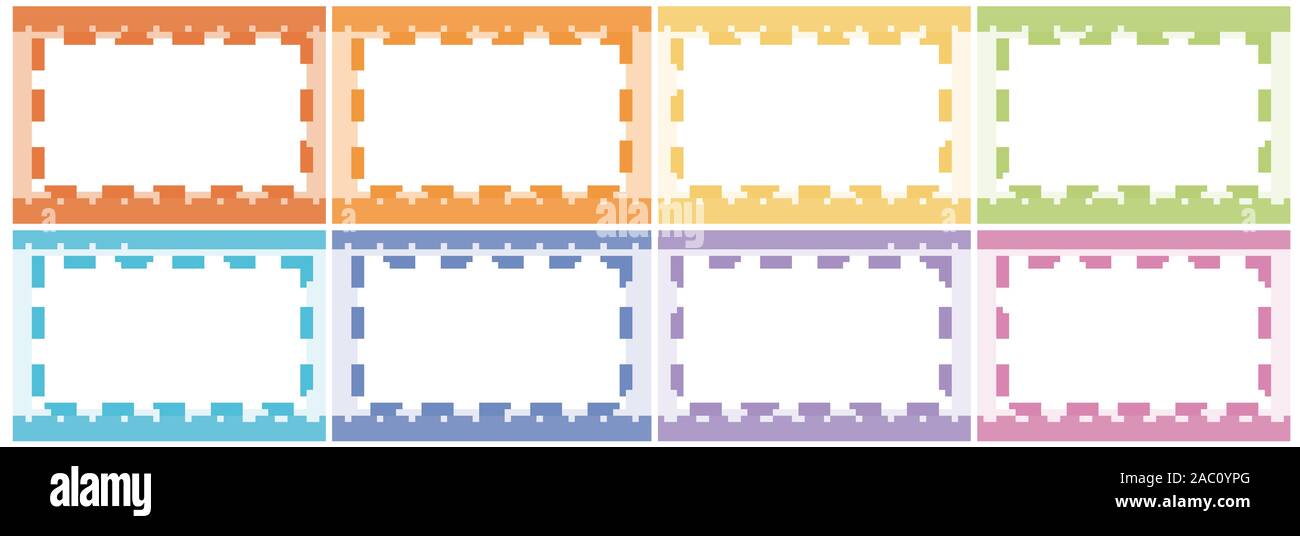 Frame designs in different colors illustration Stock Vector Image & Art ...