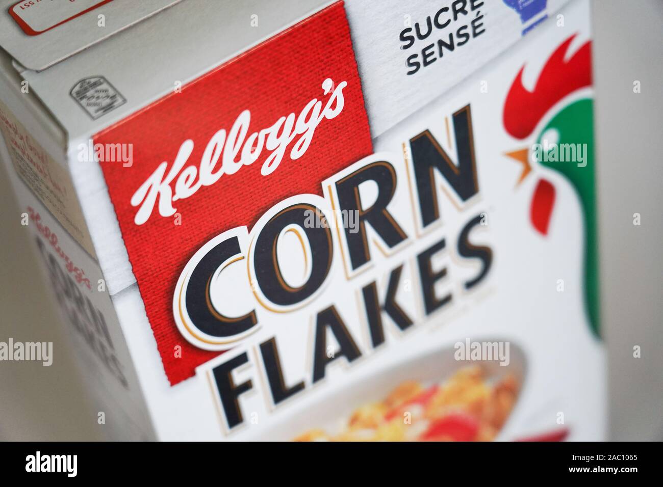 kelloggs corn flakes box Stock Photo - Alamy