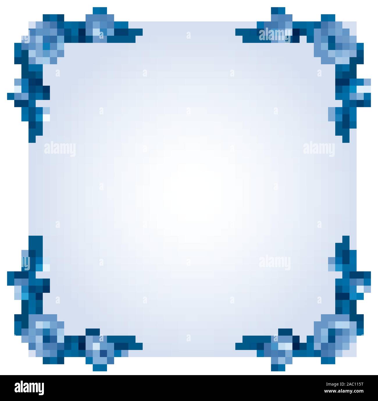 Background template with blue flowers illustration Stock Vector Image ...