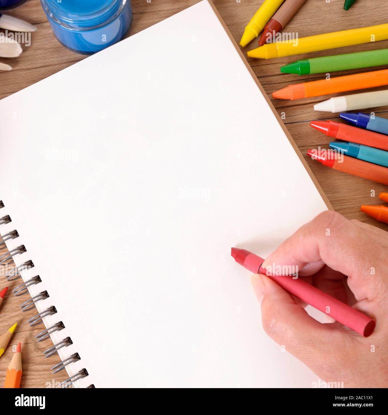 Hand writing school book Stock Photo - Alamy