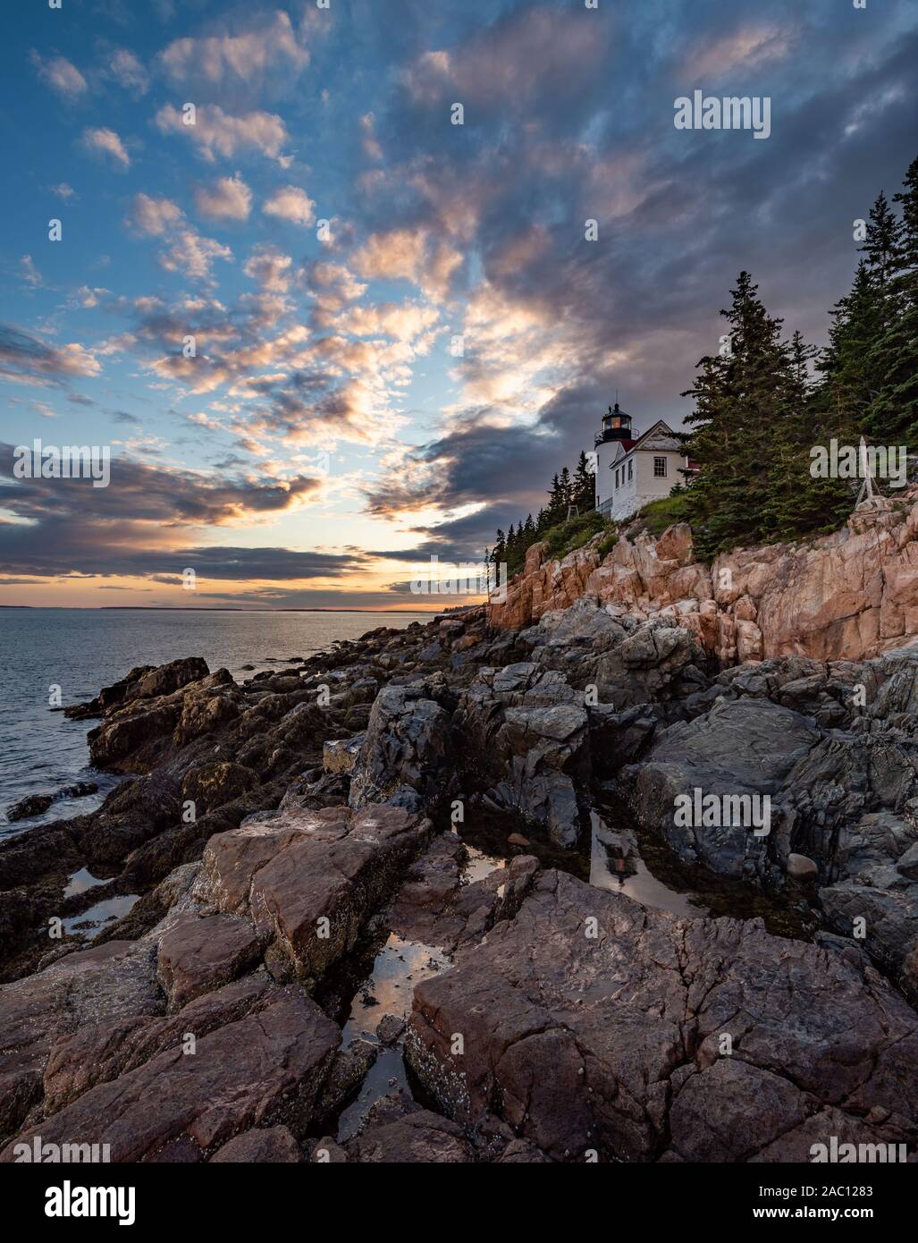 Bass Harbor Lighthouse Stock Photo - Alamy