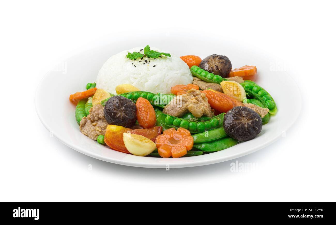 Fried chicken rice flower hi-res stock photography and images - Alamy