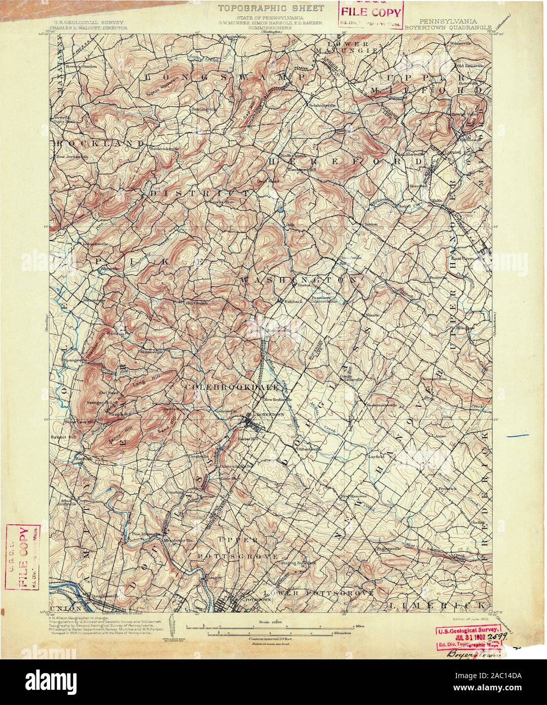 Boyertown map hi-res stock photography and images - Alamy