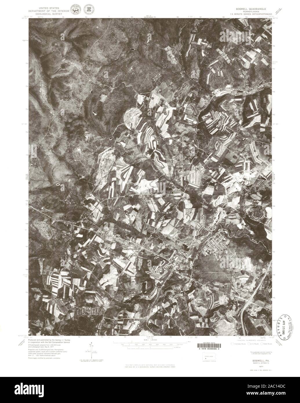 Map of boswell hi-res stock photography and images - Alamy