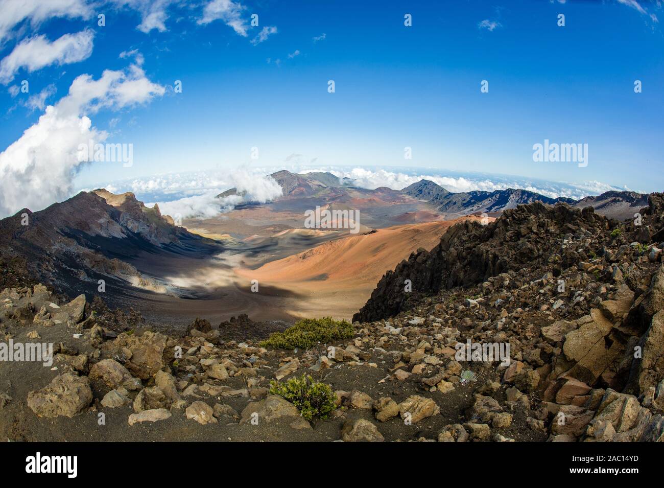 Maui's Haleakala Summit Crater Stock Photo - Alamy