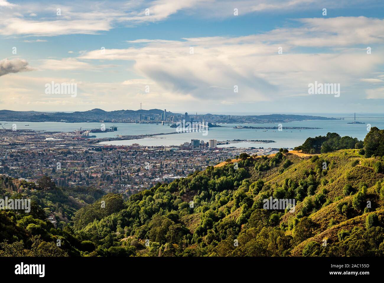 Panoramic view of the Bay Area from the Berkeley Hills Stock Photo - Alamy