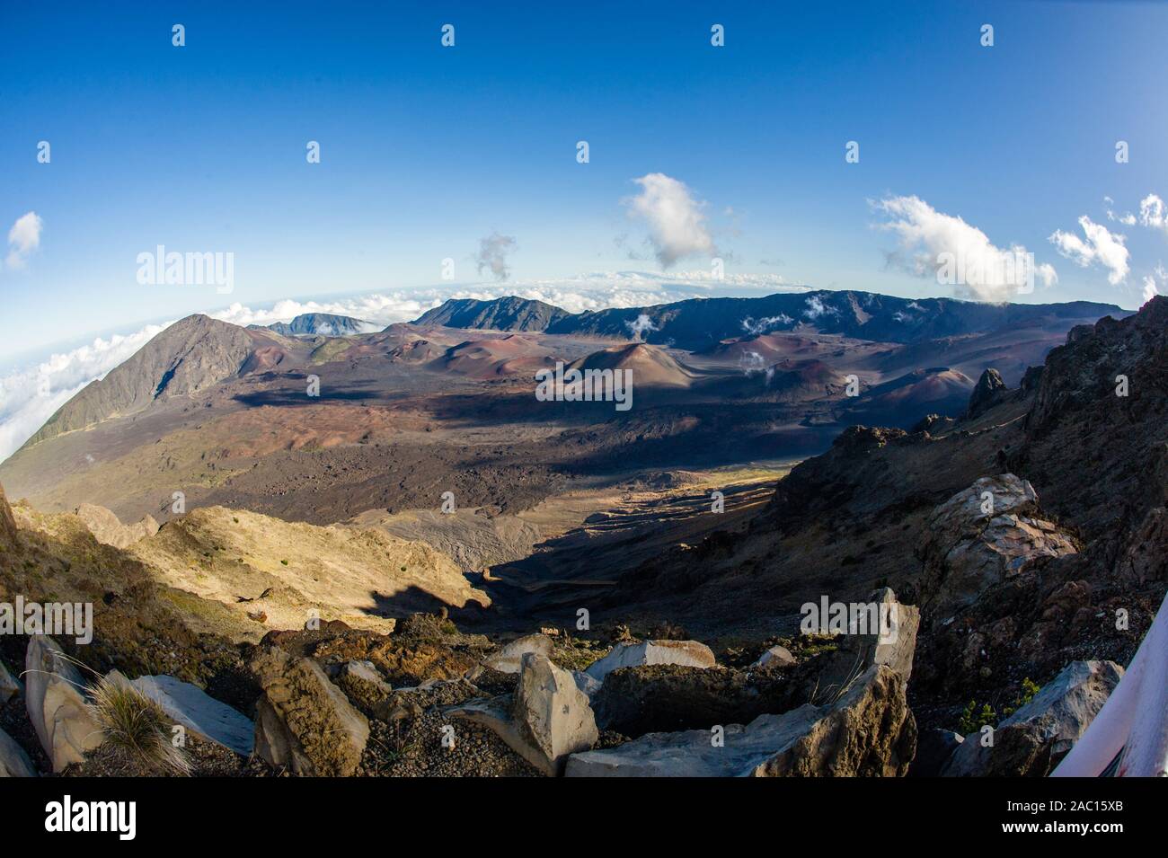 Maui's Haleakala Summit Crater Stock Photo - Alamy