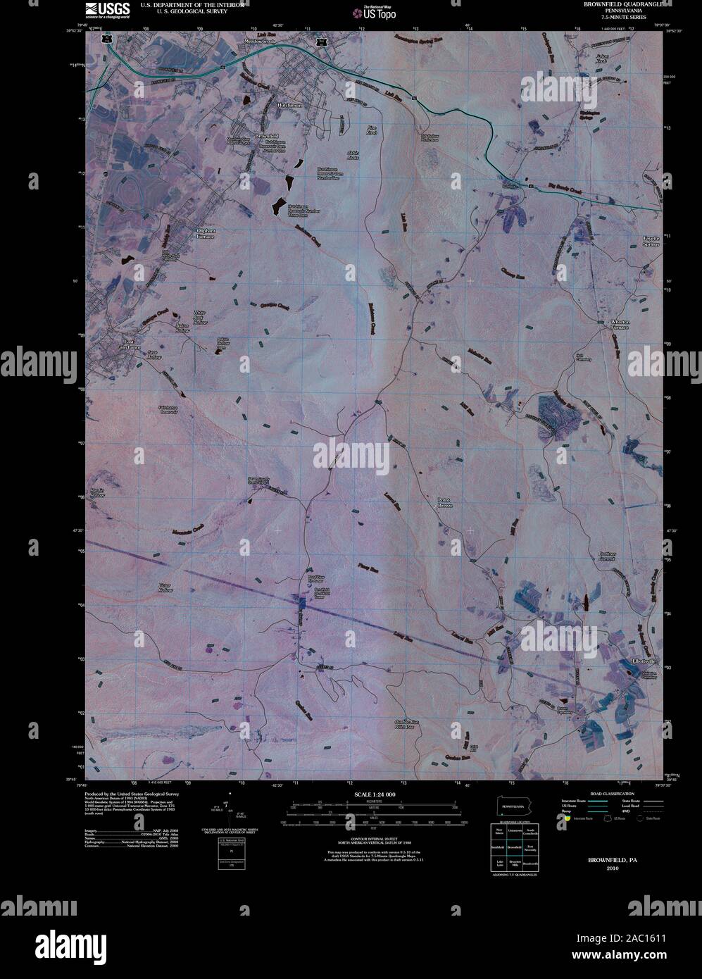Map of brownfield hi-res stock photography and images - Alamy