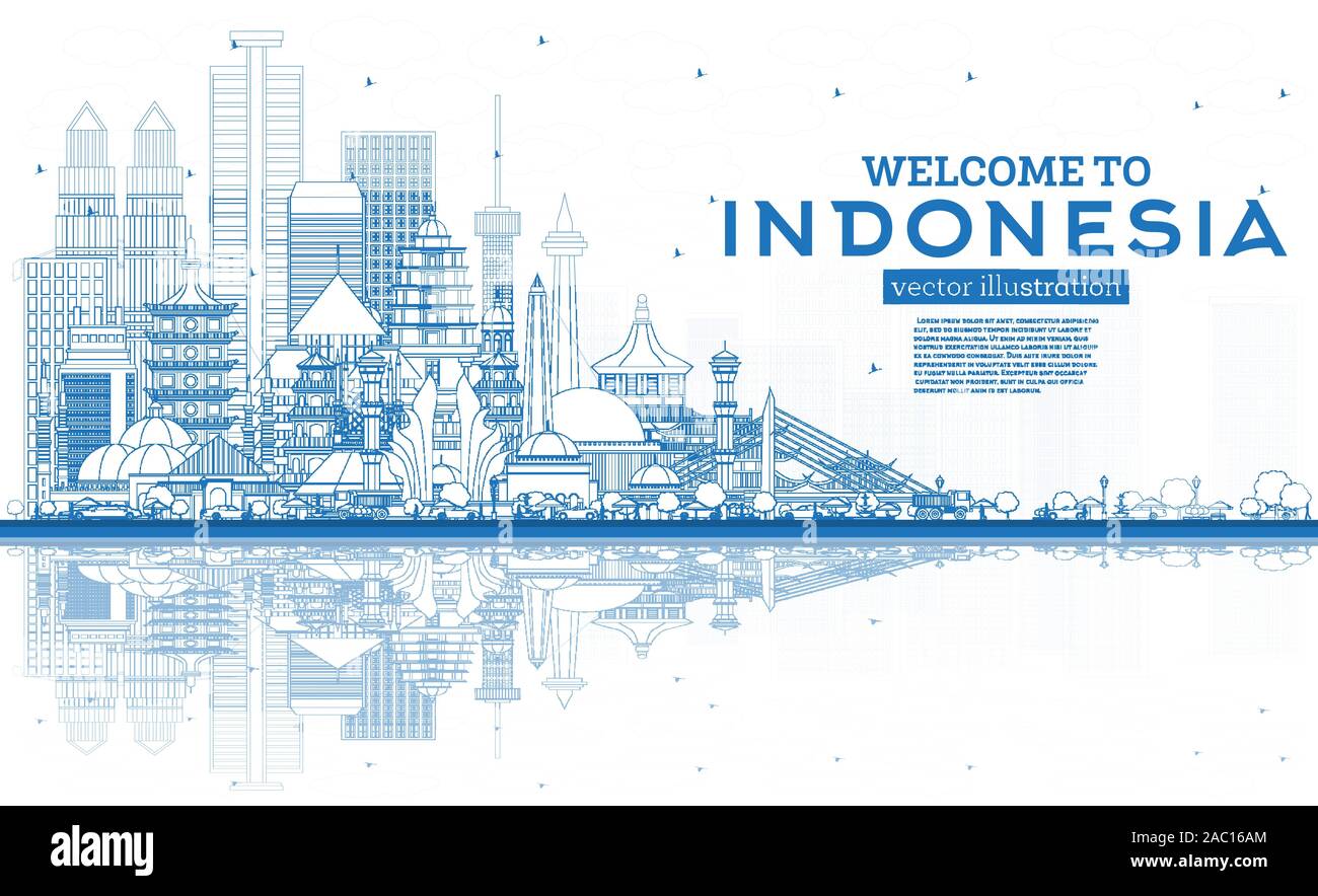 Bandung outline Stock Vector Images - Alamy