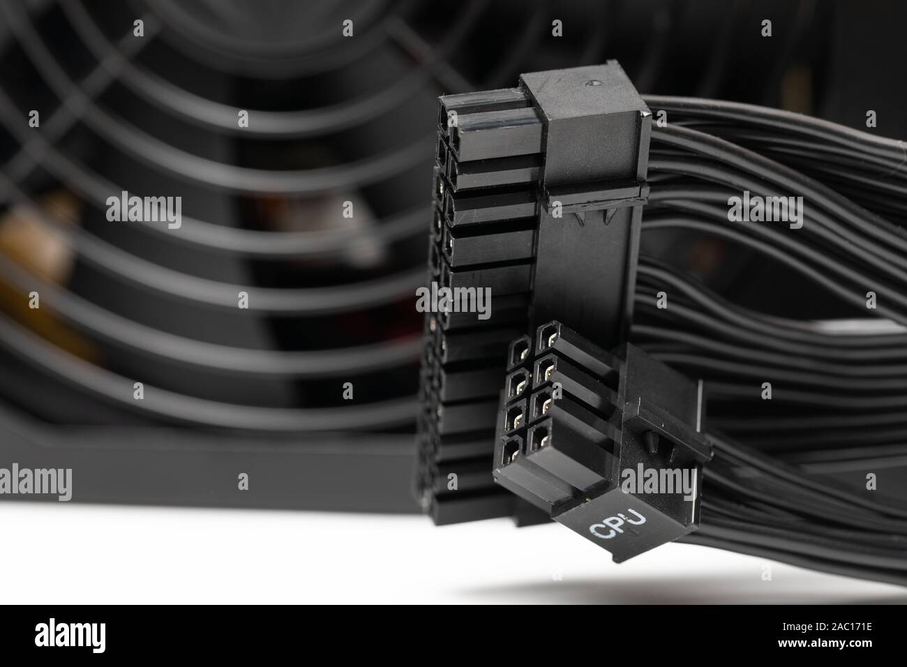 Modular power supply with cables for desktop pc Stock Photo - Alamy