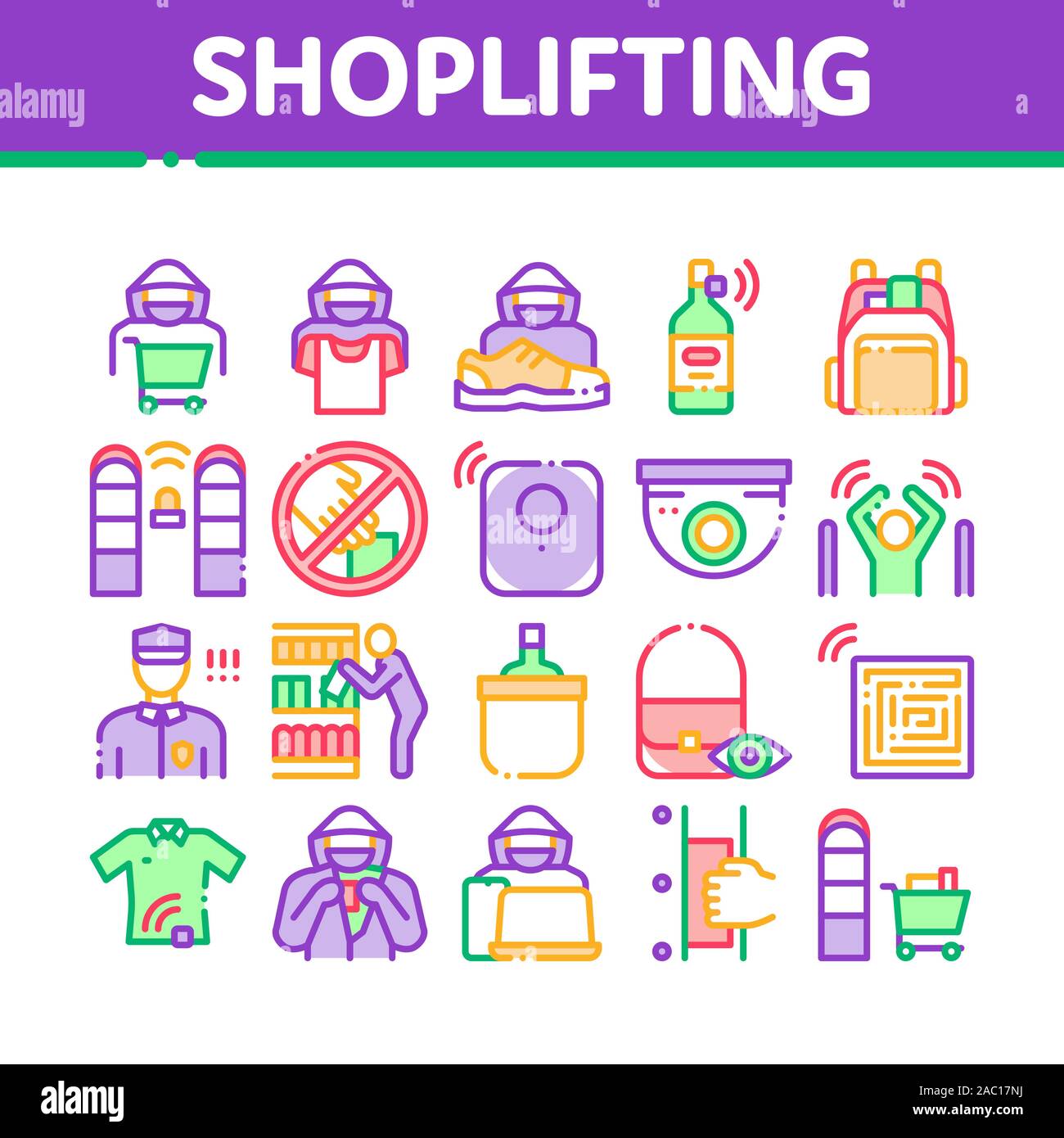 Shoplifting Stock Vector Images - Alamy