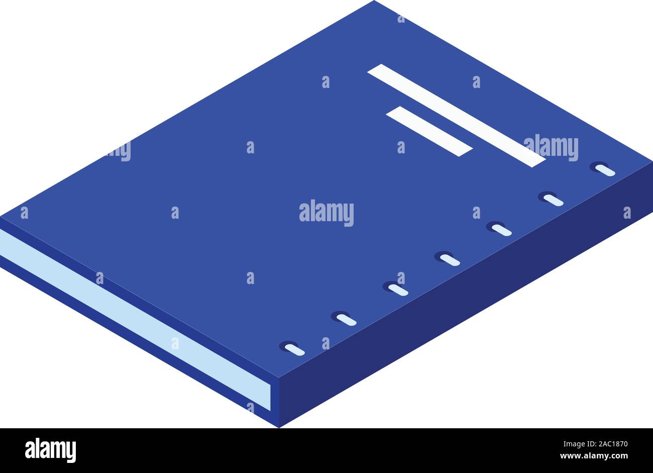 Blue book icon, isometric style Stock Vector Image & Art - Alamy