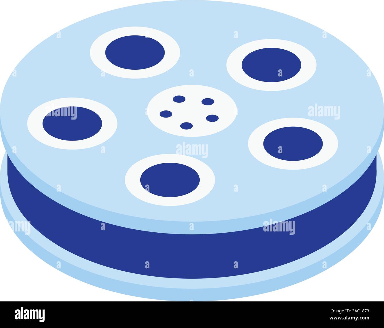 Film reel icon isometric Stock Vector Images - Alamy