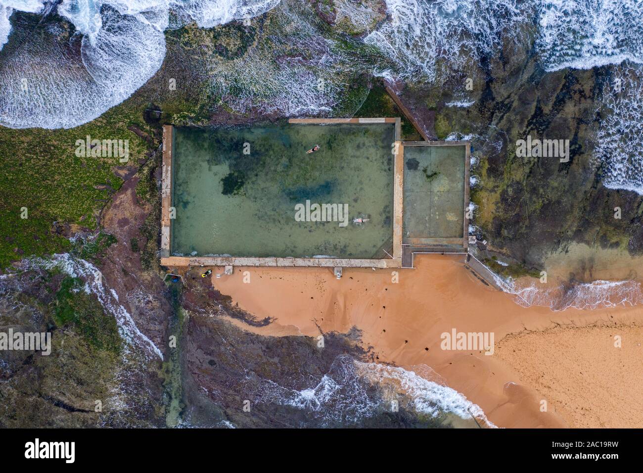 Mona Vale tidal swimming pool in Sydney, New South Wales, Australia ...