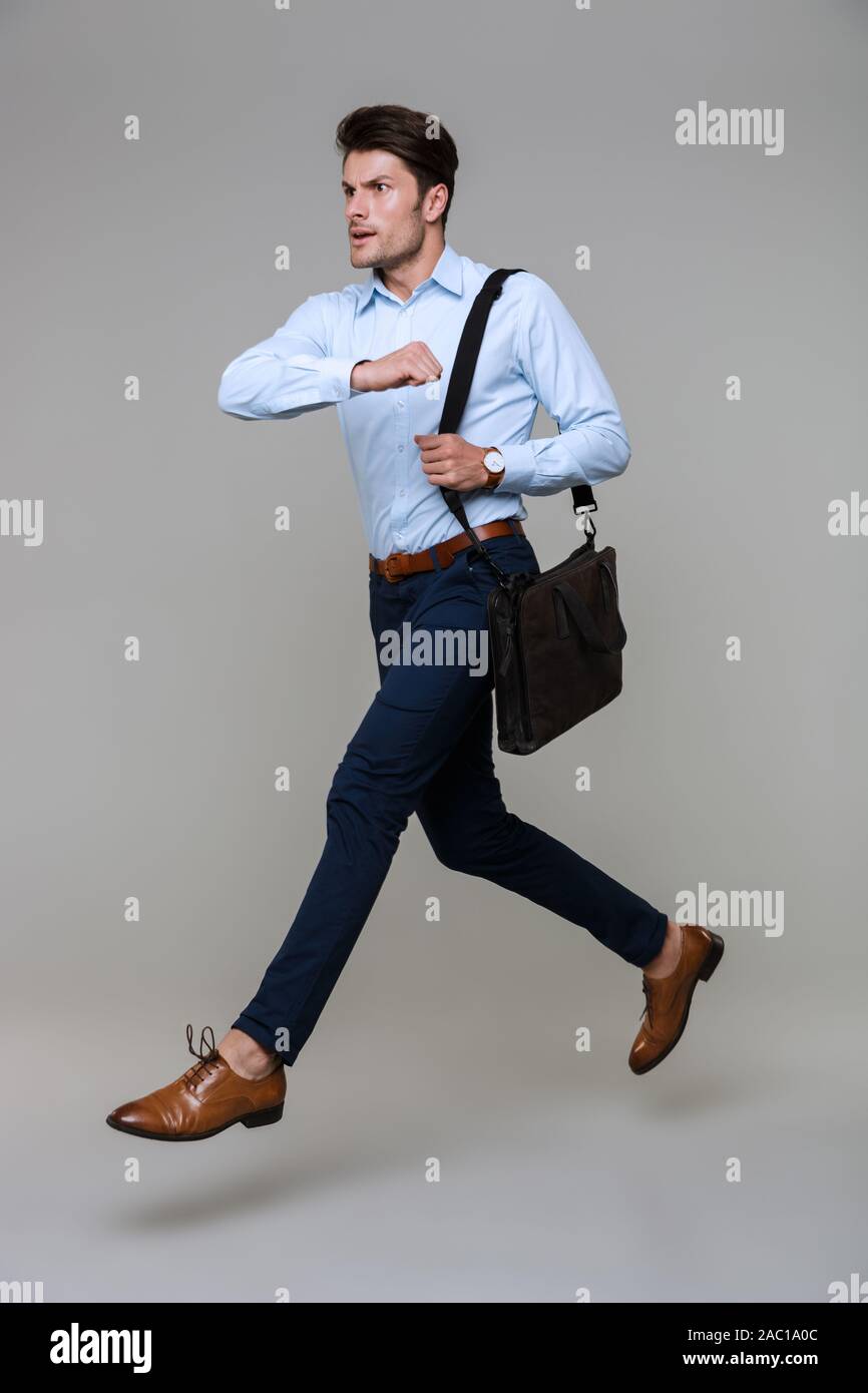 Concentrated businessman running work hi-res stock photography and ...