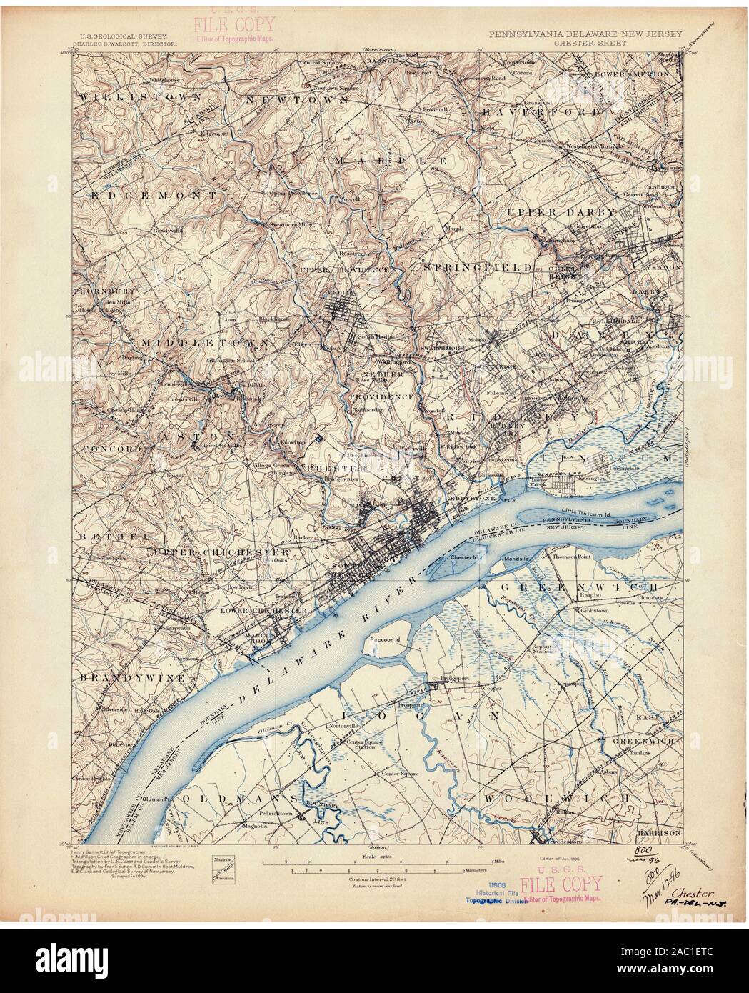 Chester pennsylvania map hi-res stock photography and images - Alamy