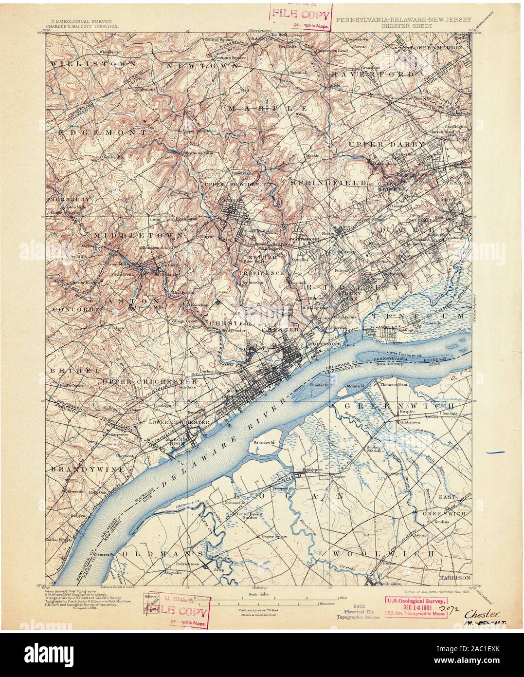 Chester pennsylvania map hi-res stock photography and images - Alamy