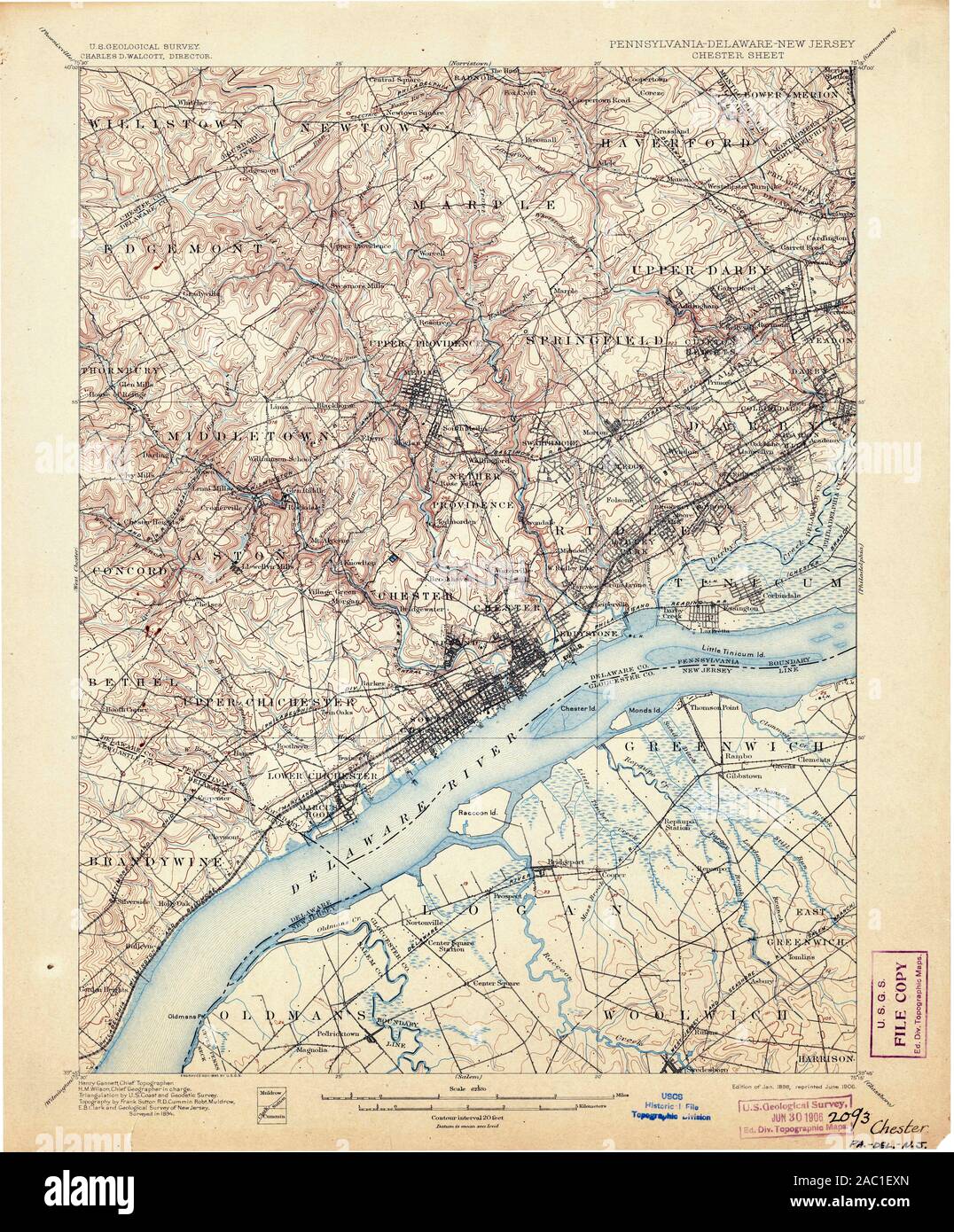 Chester pennsylvania map hi-res stock photography and images - Alamy